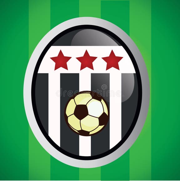 Soccer Batch. Vector Illustration Decorative Design Stock Vector ...