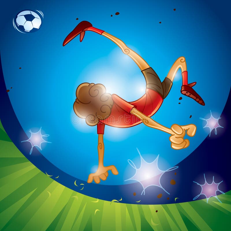 Bicycle Kick Cartoon With Color 32 Bicycle Kick High Res Illustrations