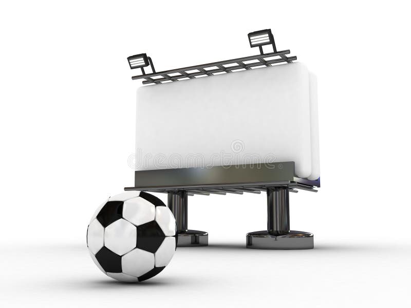 Soccer board stock illustration. Illustration of metal - 15571230