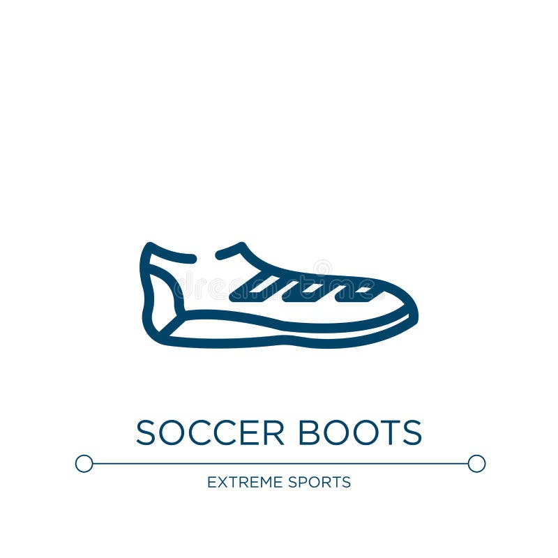 Soccer Boots Icon. Linear Vector Illustration from Soccer Collection ...