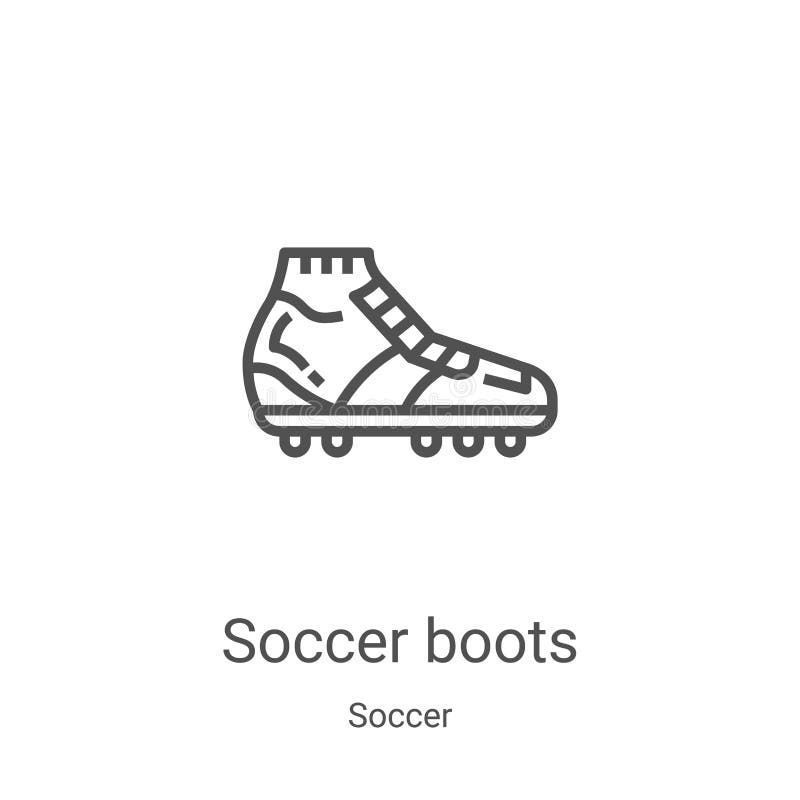 Soccer Boots Icon Vector from Soccer Collection. Thin Line Soccer Boots ...