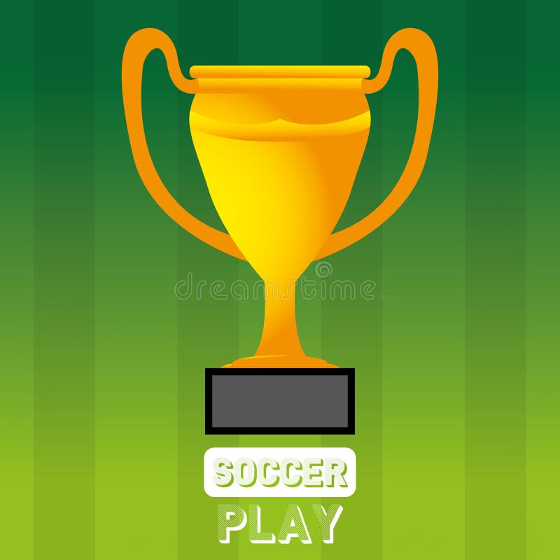 Soccer champion trophy stock vector. Illustration of championship ...