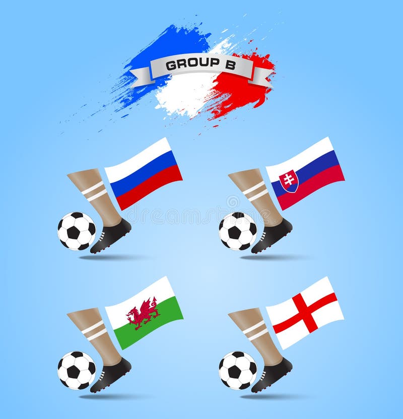 Soccer Championship Final Tournament Group B Stock Vector ...