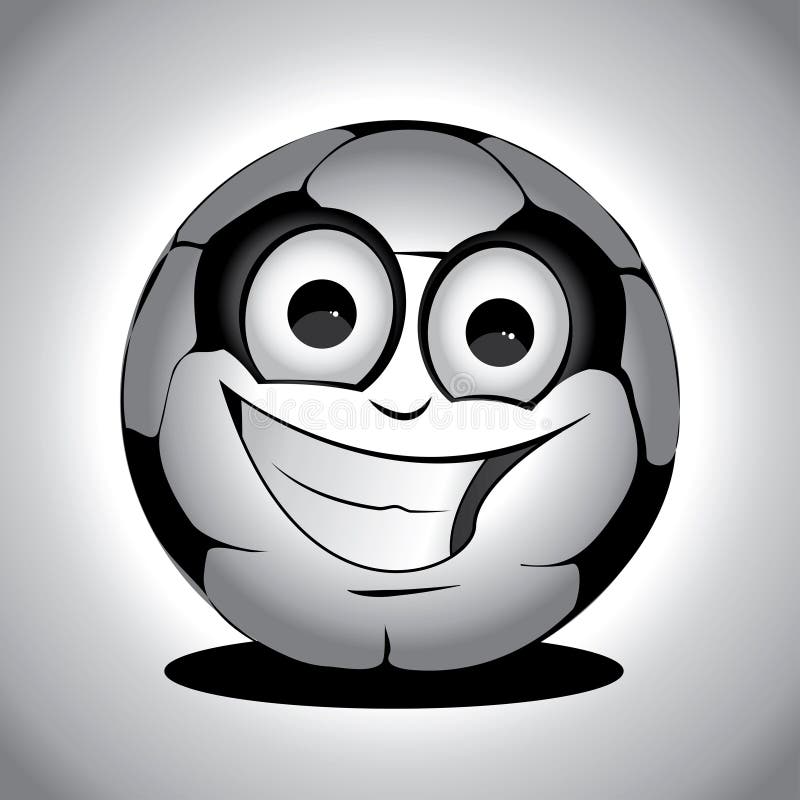 Soccer Ball Face Vector Image Stock Vector - Illustration of logo, ball ...