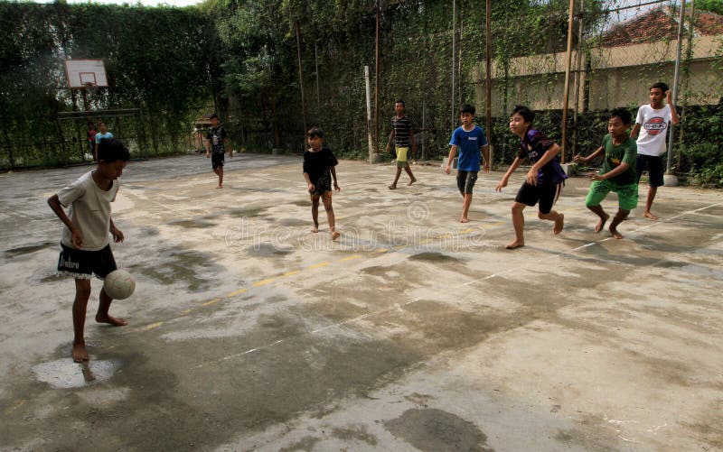 Soccer editorial image. Image of java, children, central - 51229790