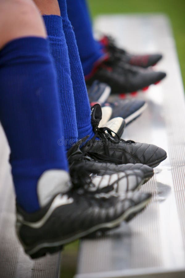 Soccer Cleats stock photo. Image of sports, bench, shoes - 2588350