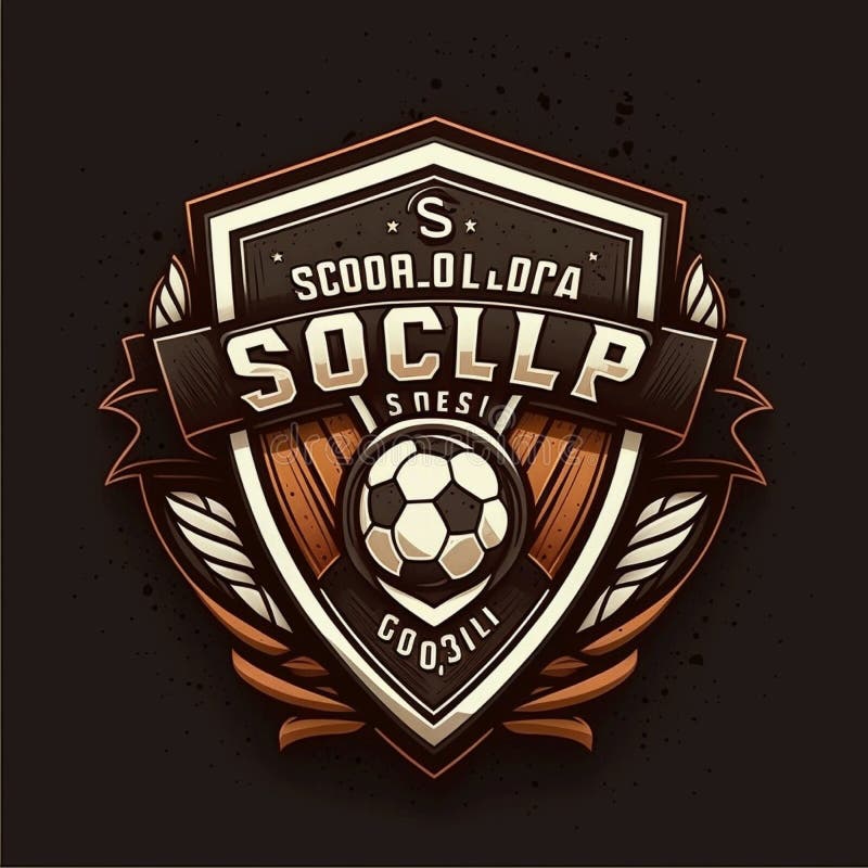 Soccer club logo design stock illustration. Illustration of player ...