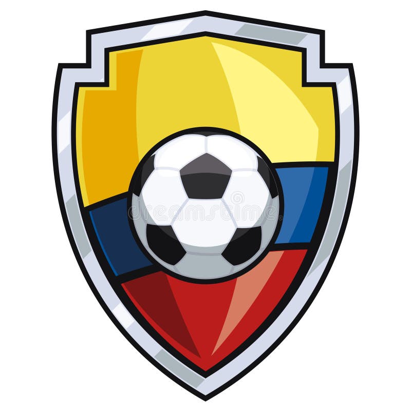 Soccer colombia emblem stock vector. Illustration of champion - 299082565