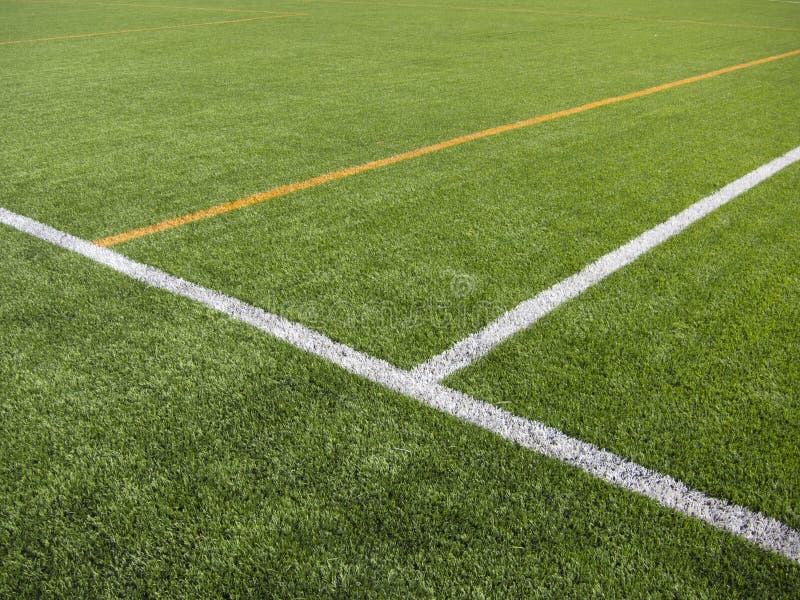 Soccer Corner Flag and Boundary Lines Stock Image - Image of football ...