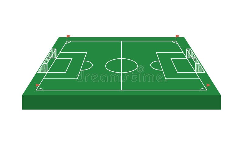 Soccer court isometric stock vector. Illustration of champion - 222776537