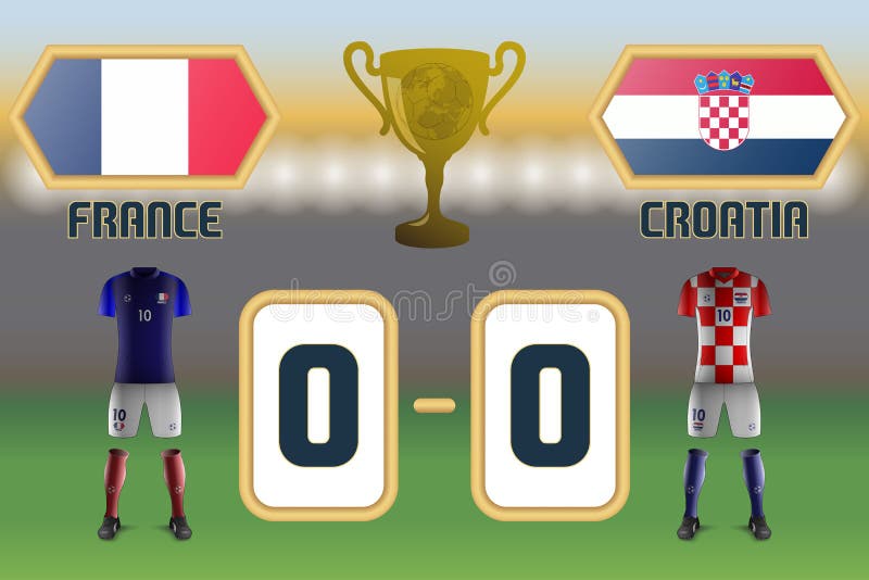 Soccer Cup Final 2018 stock illustration. Illustration of stadium ...