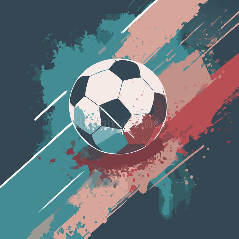 Soccer Design, Abstract Grunge Color Splash Background Vibrant Colors ...
