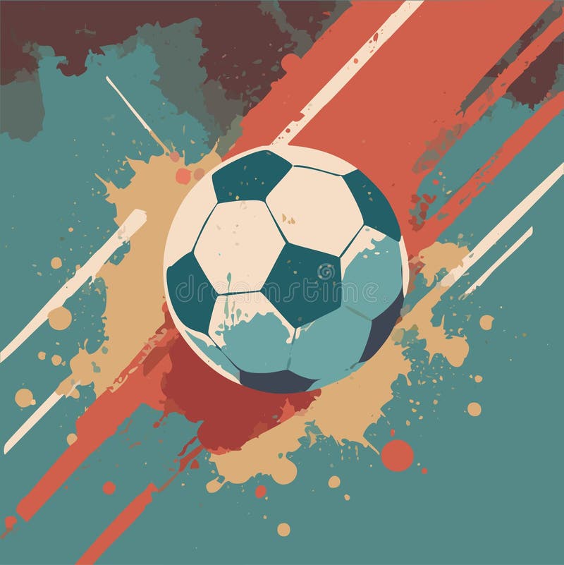 Soccer Design, Abstract Grunge Color Splash Background Vibrant Colors ...