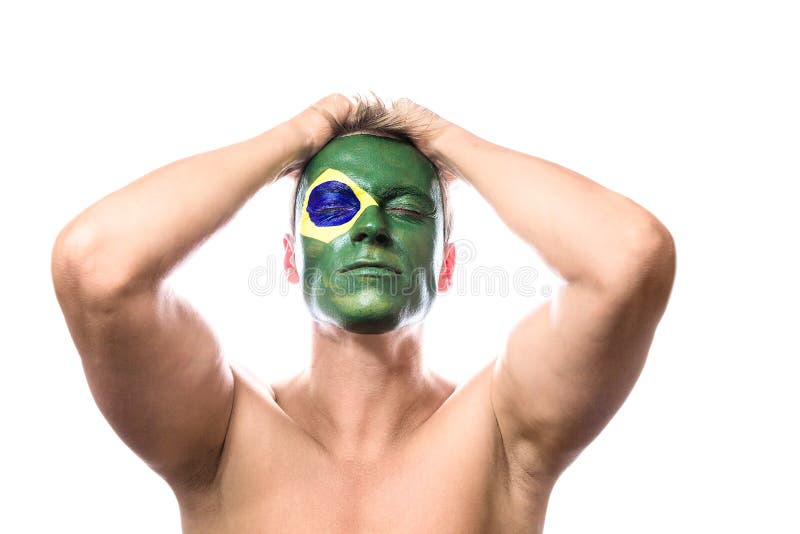 Soccer fan stock image. Image of portrait, human, angry - 41345515