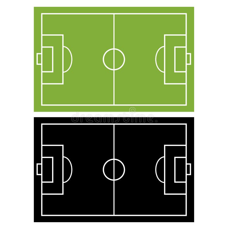Soccer Field with Question Mark Vs Question Mark Stock Vector ...