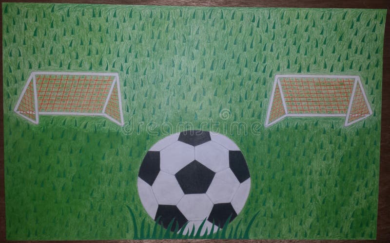 Soccer field stock image. Image of grass, white, hexagons - 42523969