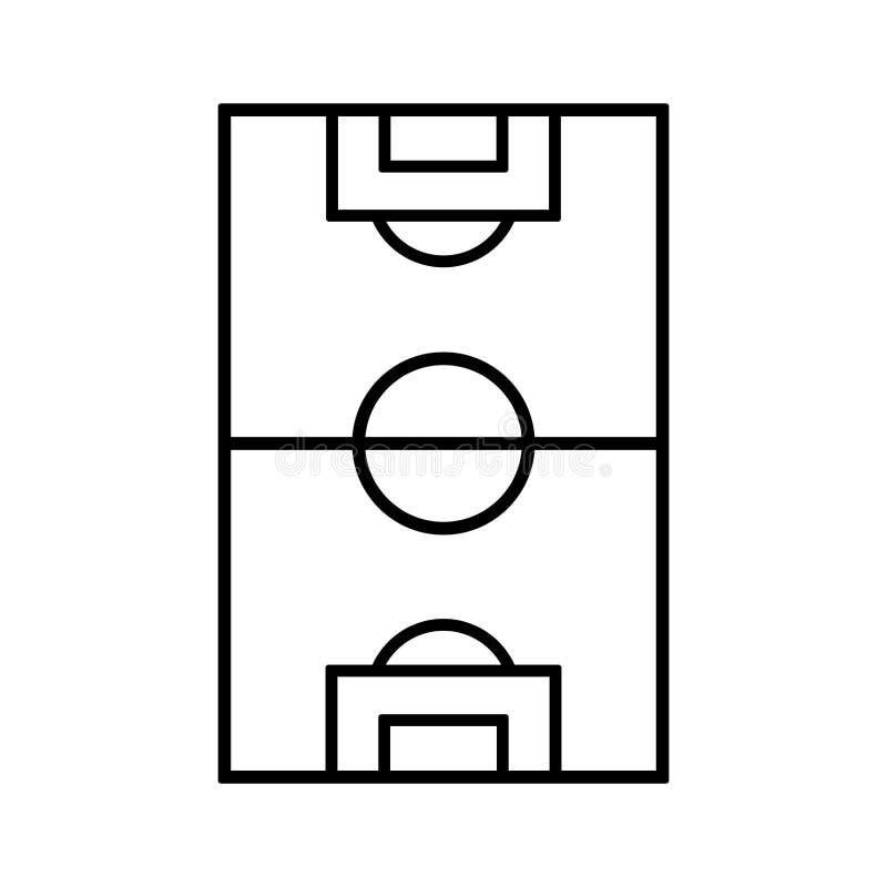 Soccer Field Camp Isolated Icon Stock Vector - Illustration of symbol ...