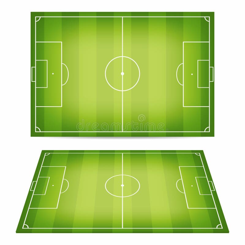 Soccer Field Collection. Football Fields Stock Vector - Illustration of ...