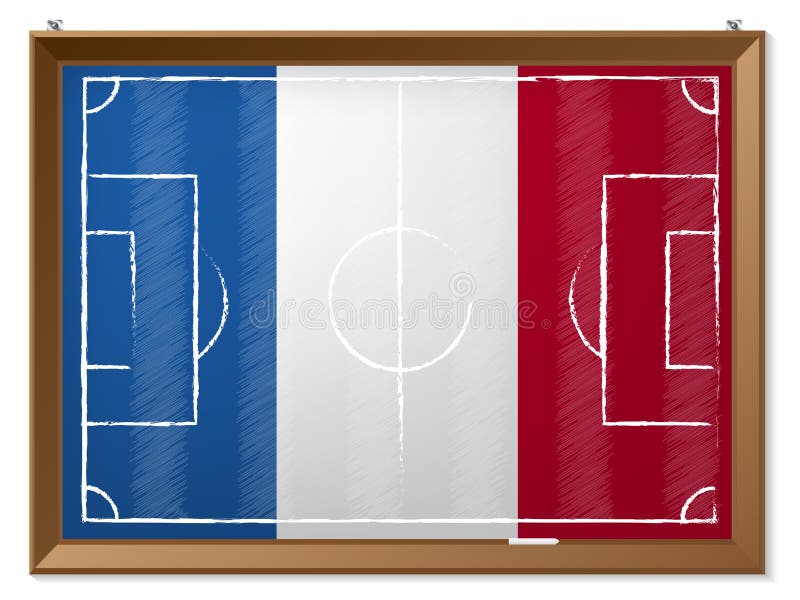 Soccer Field Drawing French Flag Stock Illustrations – 5 Soccer Field ...