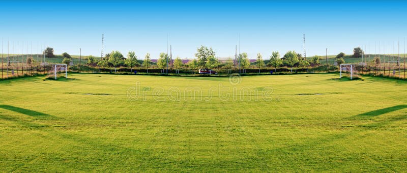 Soccer Field stock image. Image of stadium, landscape - 72124021
