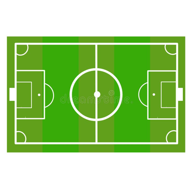 Soccer Field Floor Plan Diagram Illustration Stock Illustration ...
