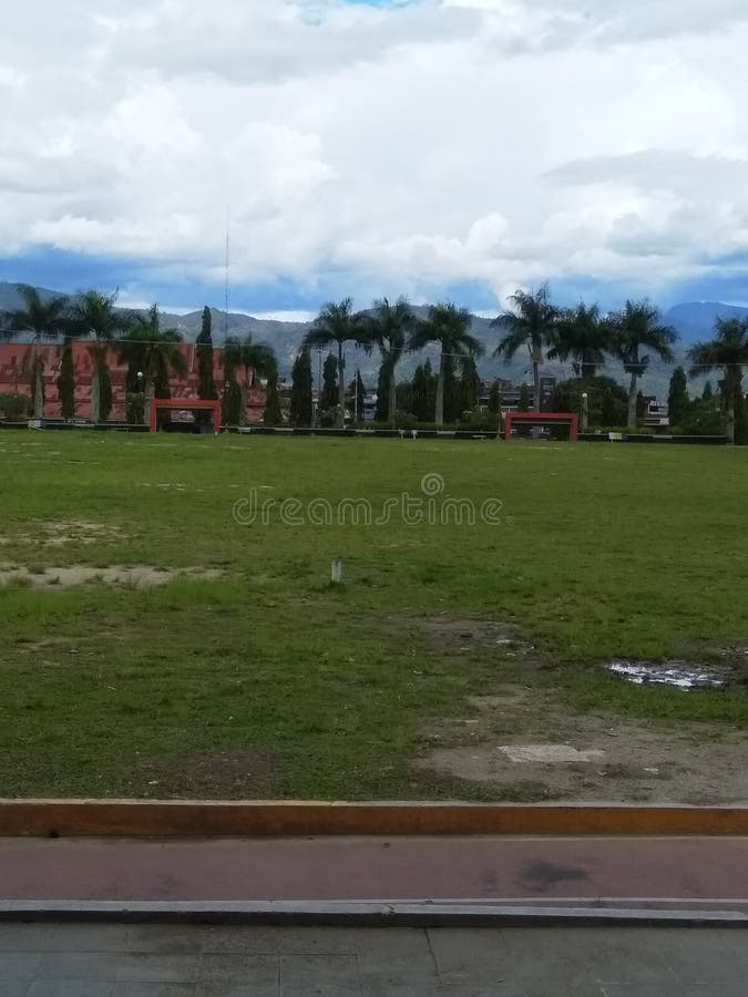 Soccer field stock photo. Image of field, middle, soccer - 134407704