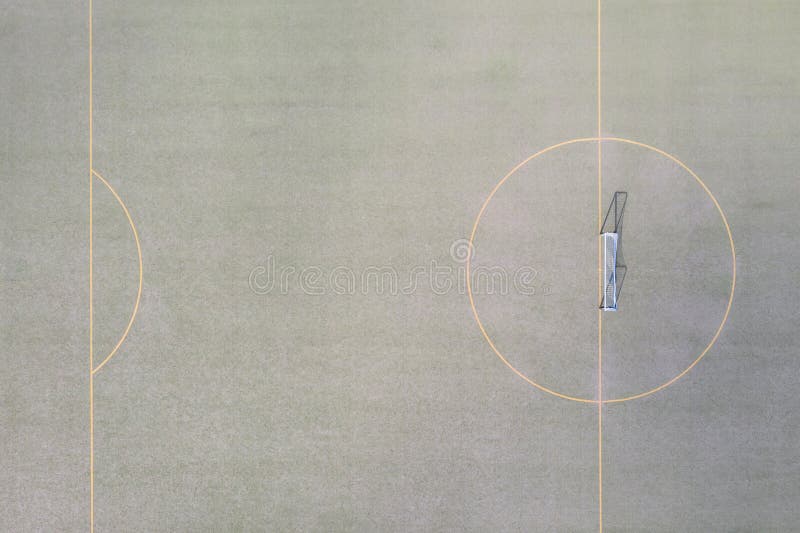 Soccer Field Goal from Above Stock Image - Image of place, soccer ...