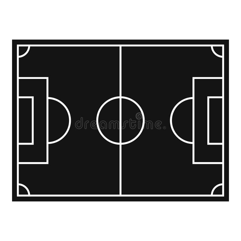 Soccer Field Icon, Simple Style Stock Vector - Illustration of concept ...
