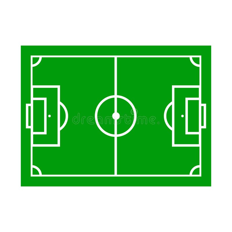 Soccer Field Layout Flat Icon Stock Illustrations – 223 Soccer Field ...