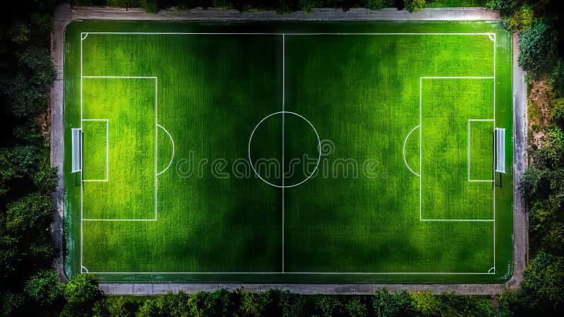 Soccer Field Surrounded Trees Bushes Stock Photos - Free & Royalty-Free ...