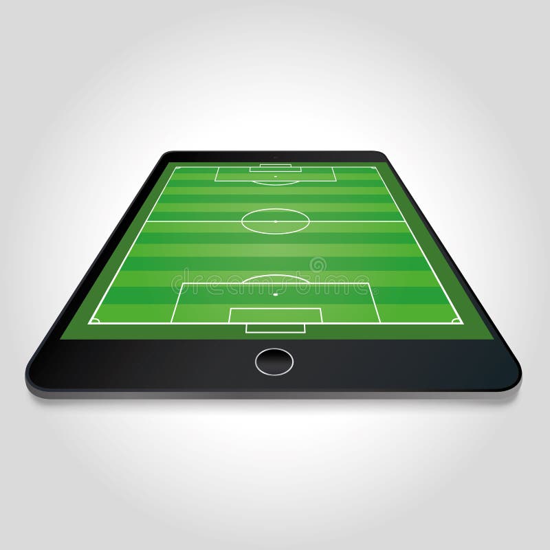 Soccer Field Tablet Screen Stock Illustrations – 101 Soccer Field ...