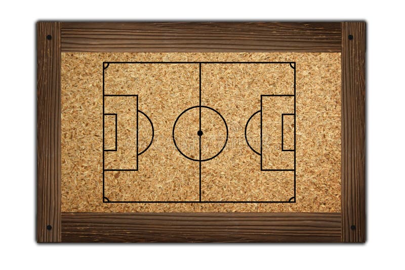 Soccer Field on Wooden Frame Stock Photo - Image of football ...