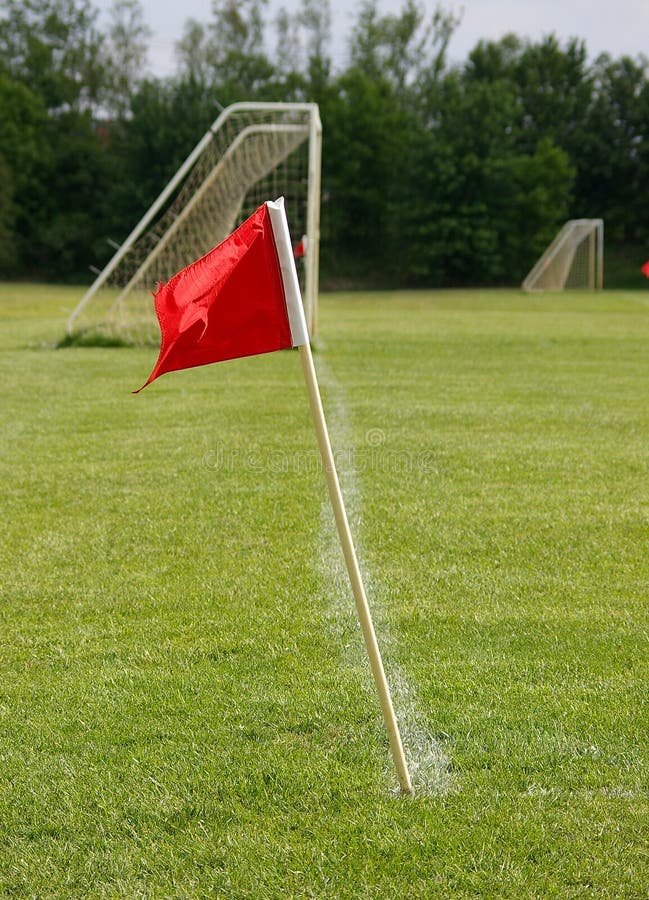 Soccer Flag and Goal stock photo. Image of goal, team, corner - 822686