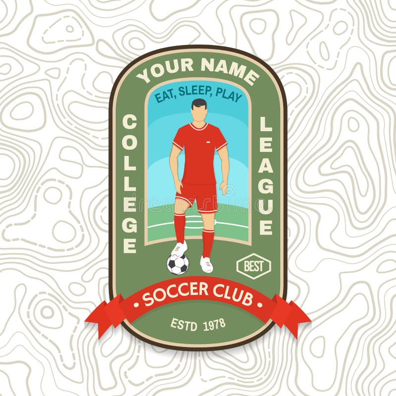 Soccer, Football Club Patch Design. Vector Illustration. Stock Vector ...