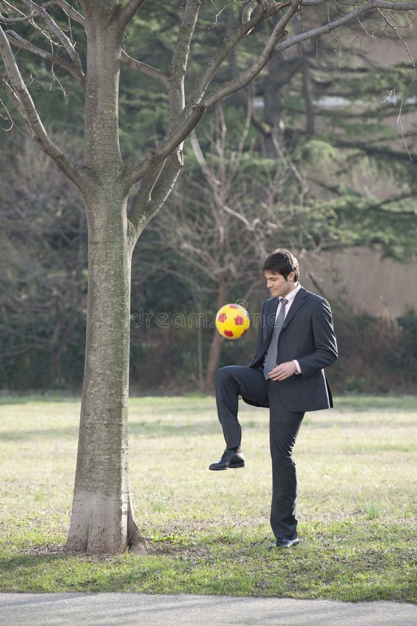 Soccer/football fever! stock photo. Image of playful - 13863364