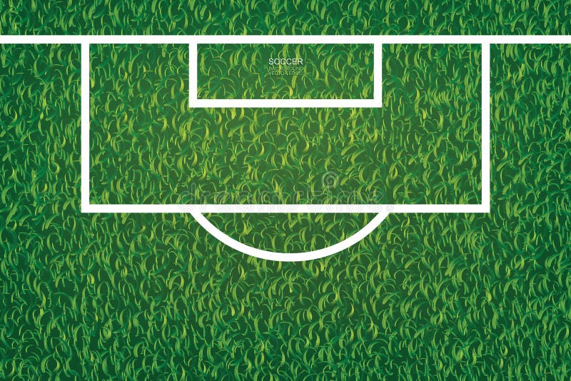 Soccer Football Field Pattern and Texture Background. Vector. Stock ...