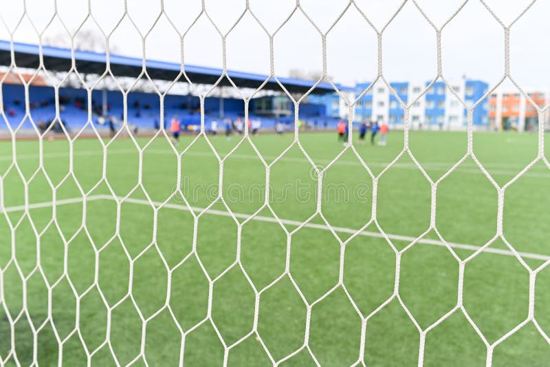 Soccer or football net stock photo. Image of wallpaper - 215052164