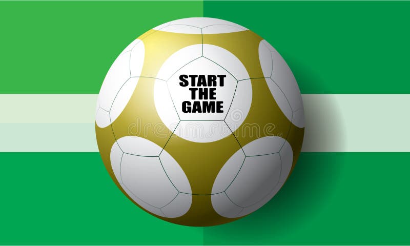 Soccer Football Start the Game Stock Vector - Illustration of leisure ...