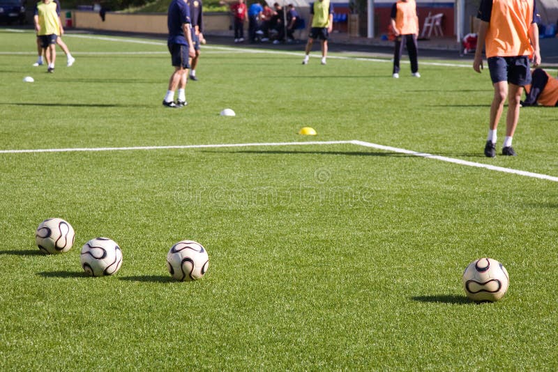 Soccer or Football Training Session Stock Image - Image of male ...