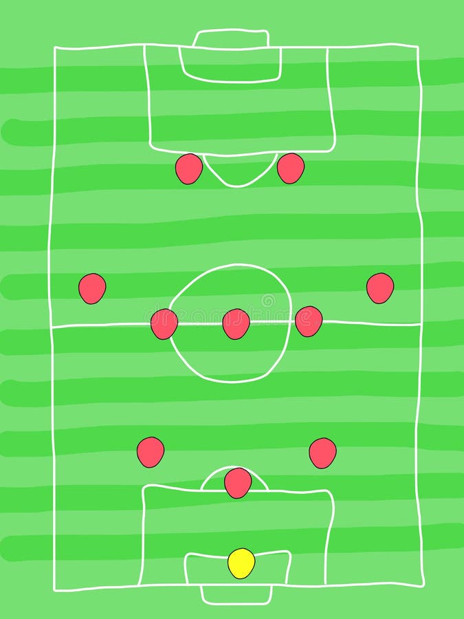 Soccer formation stock vector. Illustration of arranging - 20954159