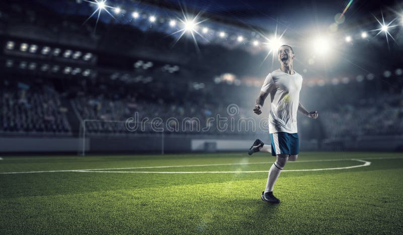 Soccer forward player stock photo. Image of soccerball - 72334038