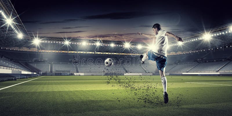Soccer forward player stock image. Image of play, leisure - 72334729