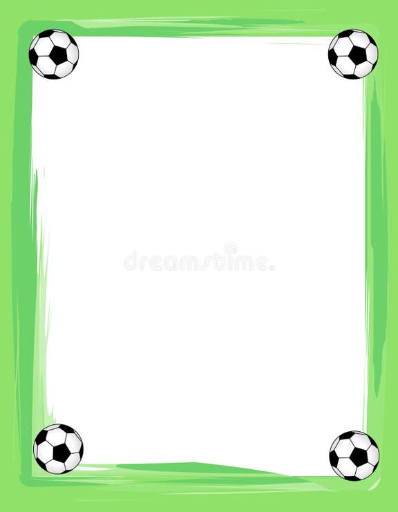 Soccer frame / border stock illustration. Illustration of foot - 19549523
