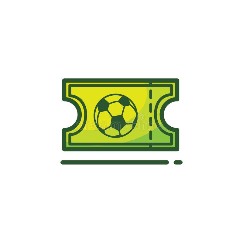 Soccer Game Ticket. Vector Illustration Decorative Design Stock Vector ...