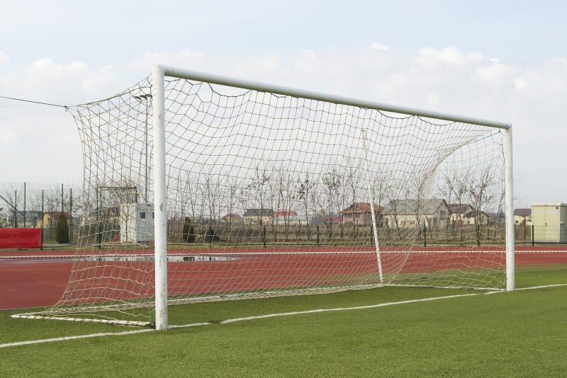 Soccer gate stock image. Image of court, grass, goals - 51100017
