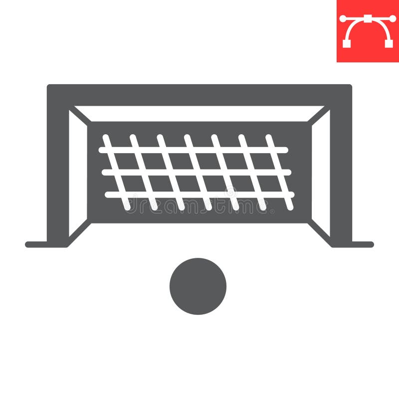 Soccer Gate. Football Field with Goal. Stadium with Goalpost and Net ...