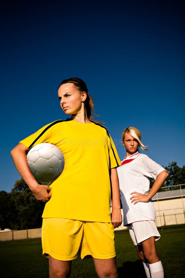 Female soccer kick stock image. Image of practice, competitive - 6723929