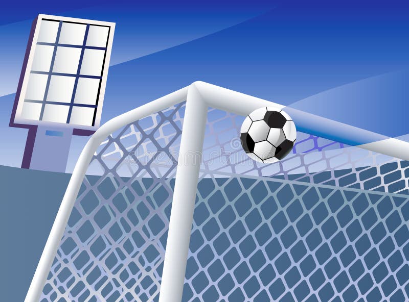 Soccer goal. stock vector. Illustration of board, soccer - 13168850