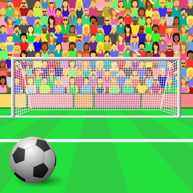 Soccer goal stock illustration. Illustration of graphic - 39862137