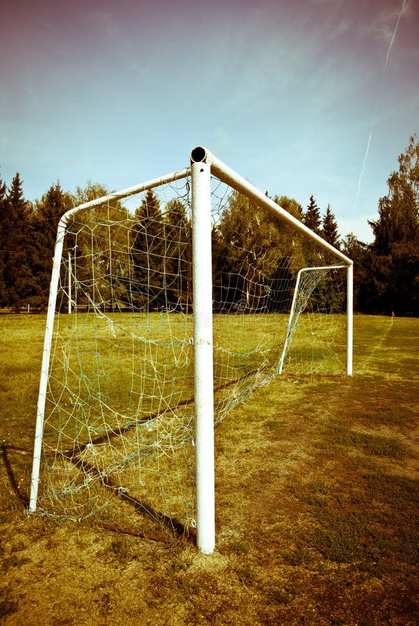 Soccer goal stock image. Image of sunlight, park, goal - 26700903